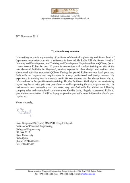 Reference letter - Dr. Ken Macloed | PDF