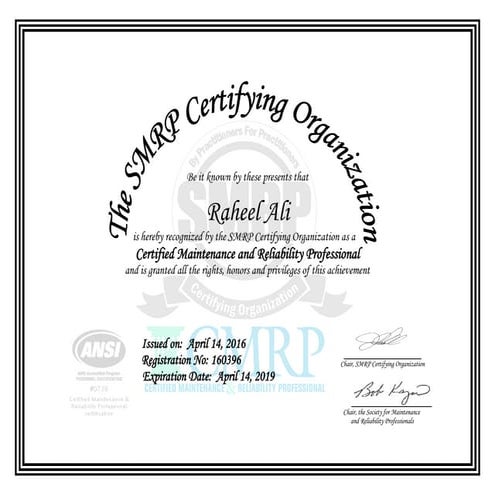 CMRP - CERTIFICATION | PDF