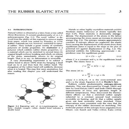 the rubber elastic state - polymer physics | PDF