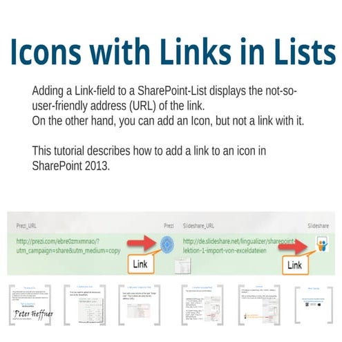 SharePoint Lesson #49: Linked icons in lists | PDF | Technology & Computing