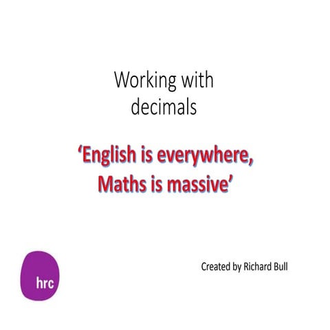 4a. working with decimals | PPT