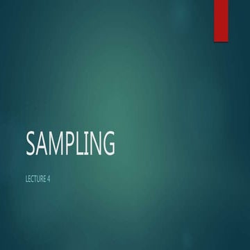4a. sampling | PPT