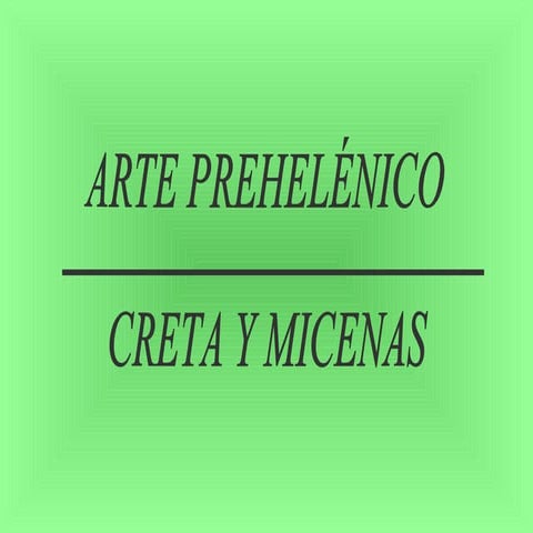 4a arte prehelénico | PPT