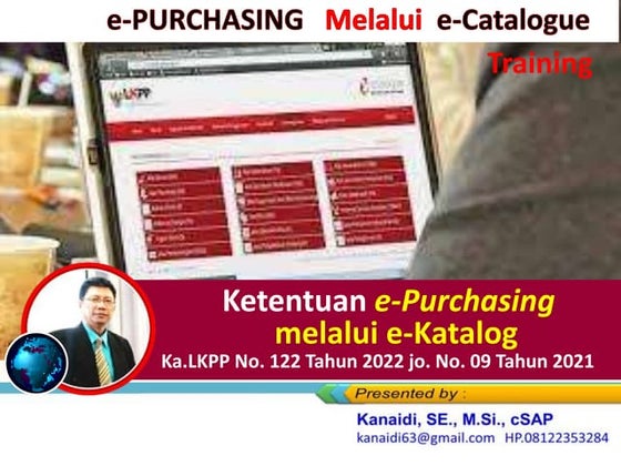 Tahapan e-Purchasing melalui e-Katalog _Training "e-PURCHASING from e ...