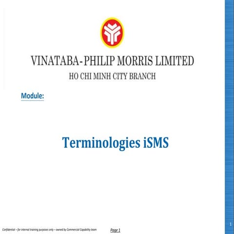iSMS Training | PPTX