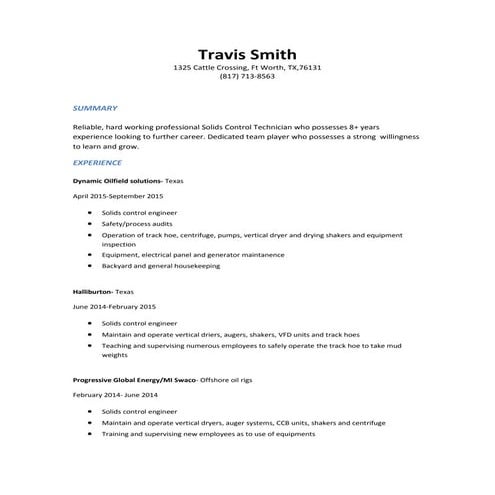 Resume2 | PDF