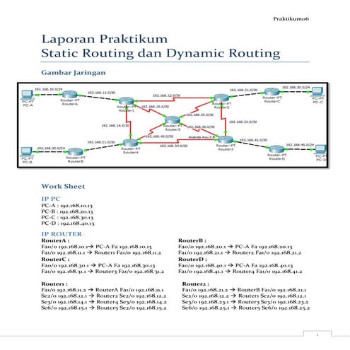 Static & Dynamic Routing | PDF