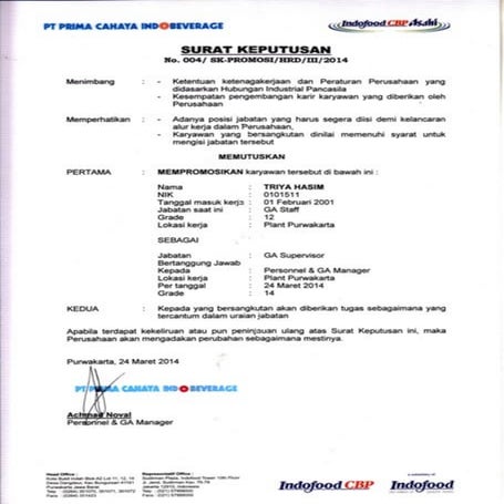 Surat Keputusan | PDF