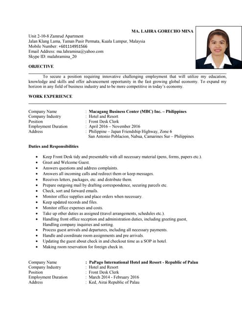 Sherwin Resume 2 | DOCX | Human Resources | Business