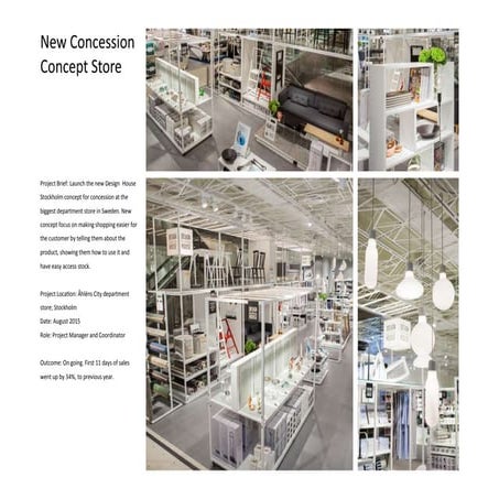 Work Samples - Concessions (Åhléns) | PDF