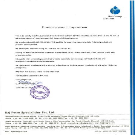 Service certificate | PDF