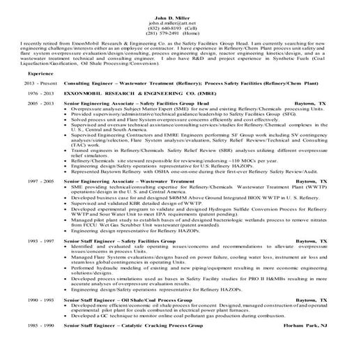 Resume - John D Miller | DOCX