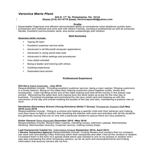 Kim Kelly CV | PDF