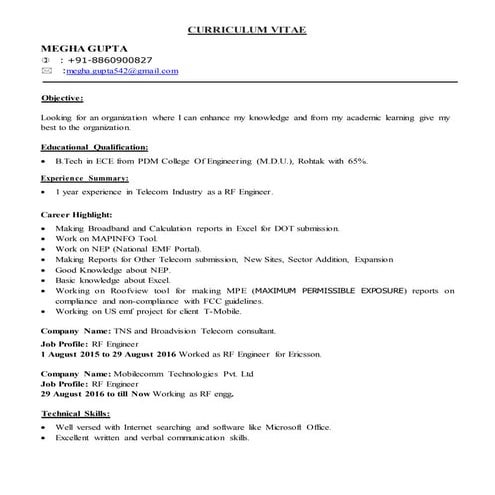 megha cv | DOCX