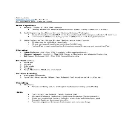 resume short | PDF
