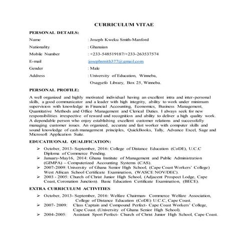 Curriculum Vitae | DOC