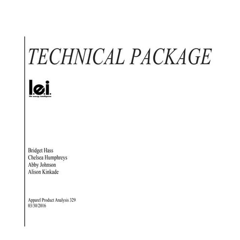 Technical Package | PDF