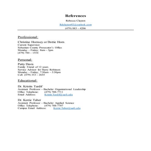 Current References-1 | DOCX