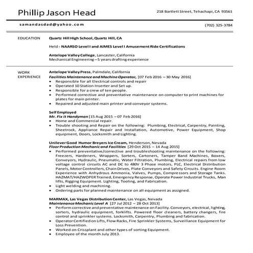 trevyn lane IET Resume | DOC