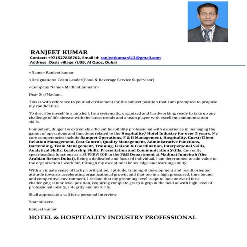 ranjeet cv | DOC