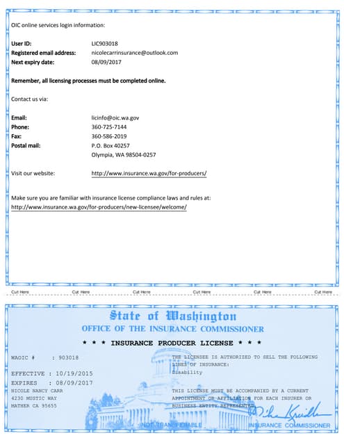 Texas Ins License | PDF