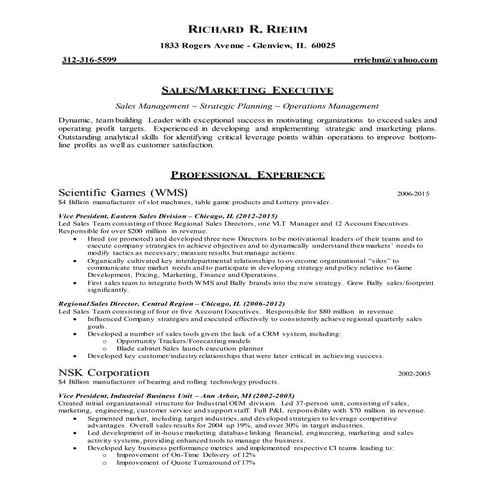 RRiehm Resume | DOCX | Sales | Business