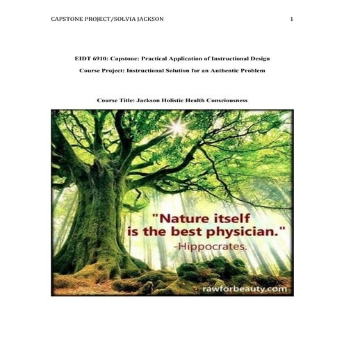 EIDT6910 CourseProject | PDF