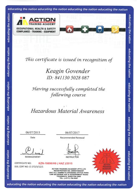 IRCA Construction Safety | PDF