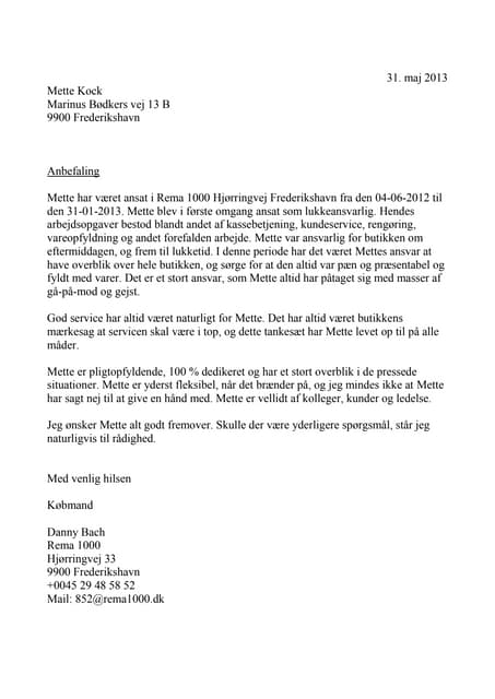 Anbefaling Danner | PDF