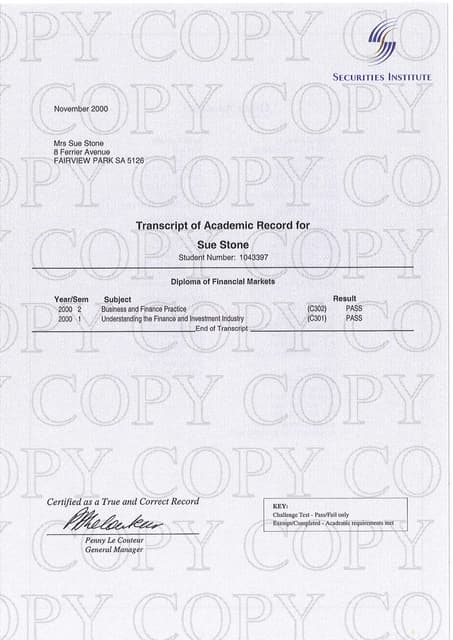 UniSA BA Parchment | PDF