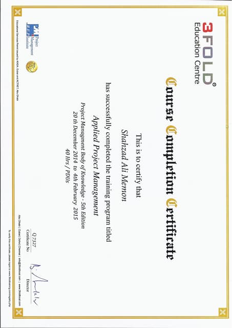 Ashraf Taha -Primavera P6 Certificate | PDF