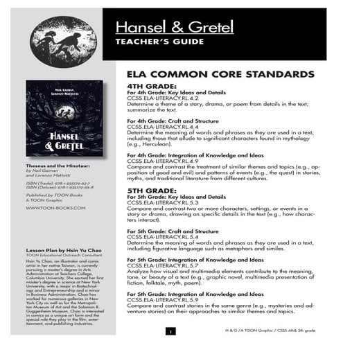 Hansel Gretel Lesson Plan | PDF