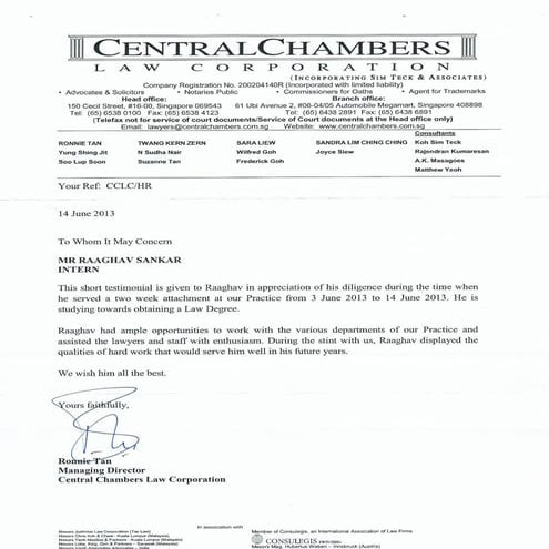 internship testimonial 2 | PDF
