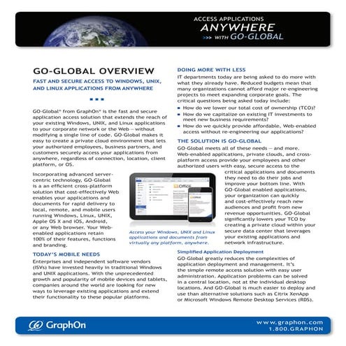 go-global-overview-datasheet | PDF