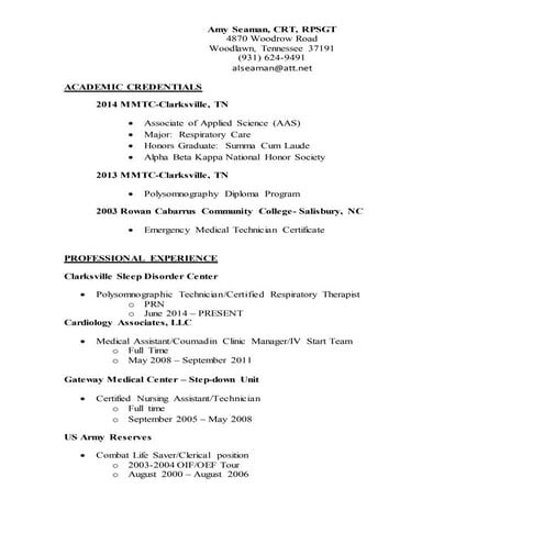 Amy Seaman Poly and RT Resume August 2015 | DOCX