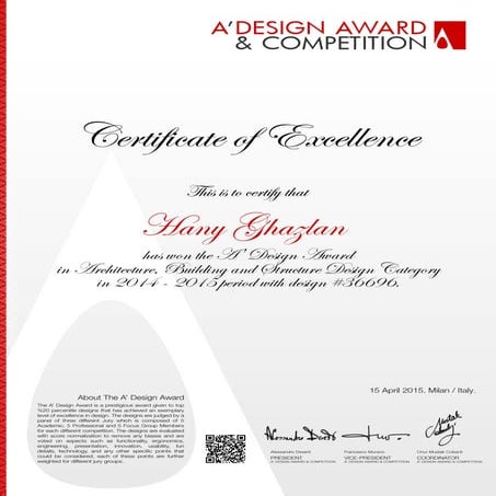 A'DESIGN AWARD & COMPETITION | PDF