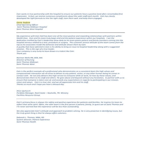 Recognition Comments | PDF