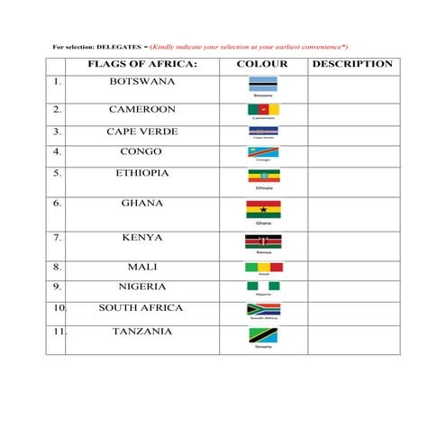 FLAG SELECTION 2015 | PDF