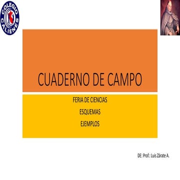 4a cuaderno de campo | PPTX