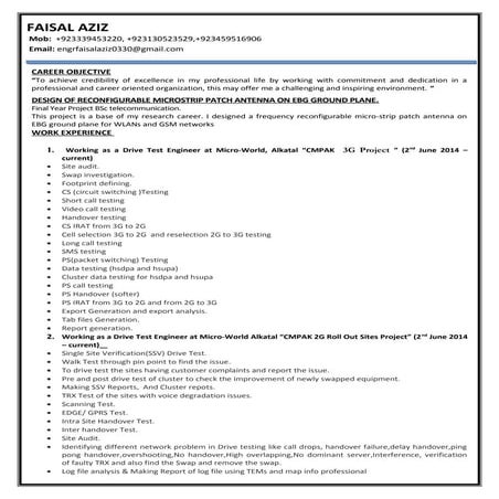 Faisal Aziz CV | DOC