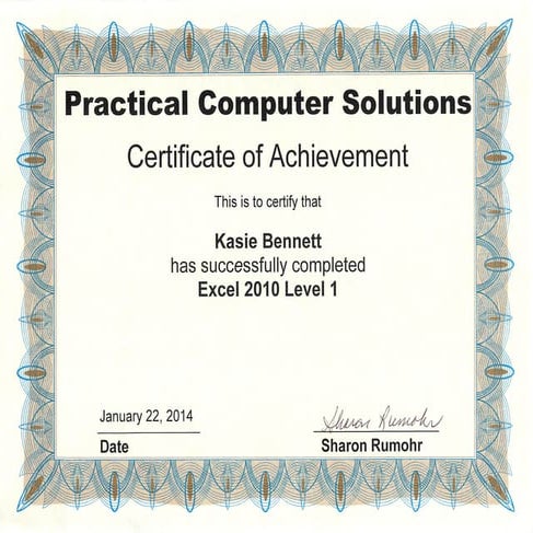 Excel 2010 Level 1_Bennett, K. | PDF