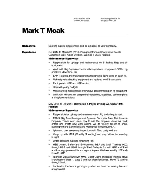 IADC DROPS Certificate Mark Moak | PPT