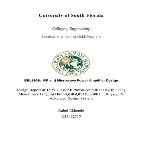 Class_AB_PA_design report | PDF