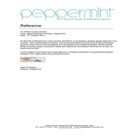 Maria Reference- peppermint | PDF