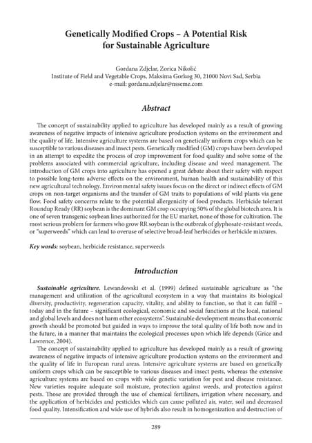 Gmo and environment | PPTX