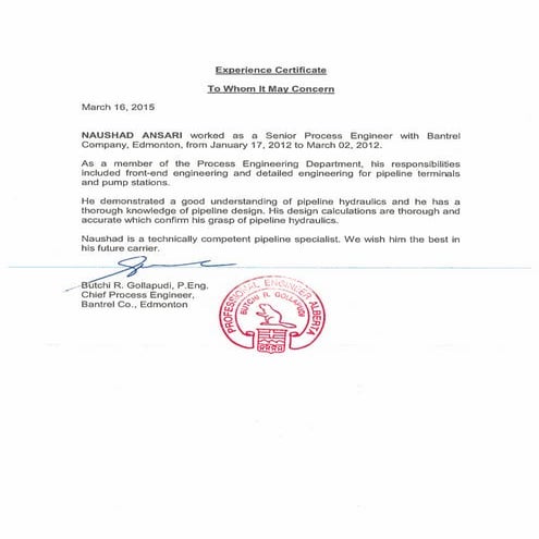 Bantrel experience | PDF