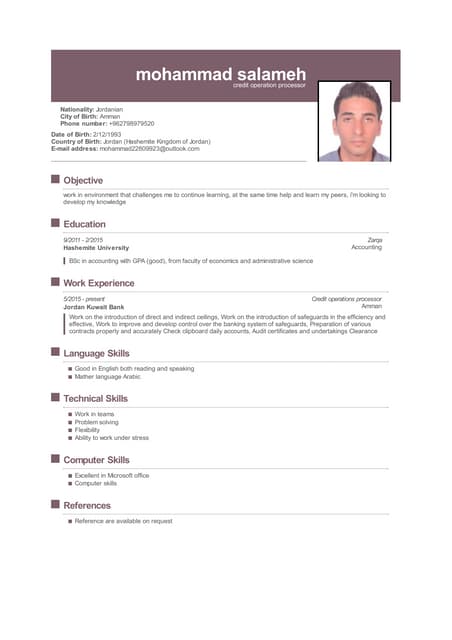 Mahmoud mustafa cv | PDF