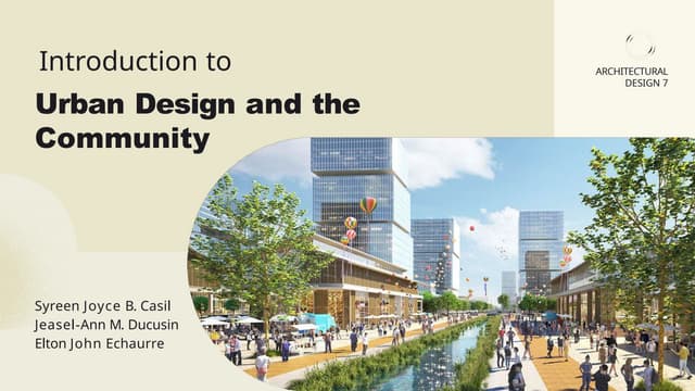 Lecture 1 introduction of urban design | PDF