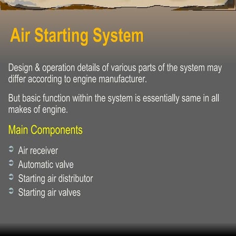 4_Air_Starting_System_components slide show | PPT
