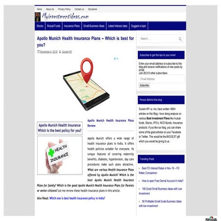 4 apollo munich health insurance plans in india | PDF